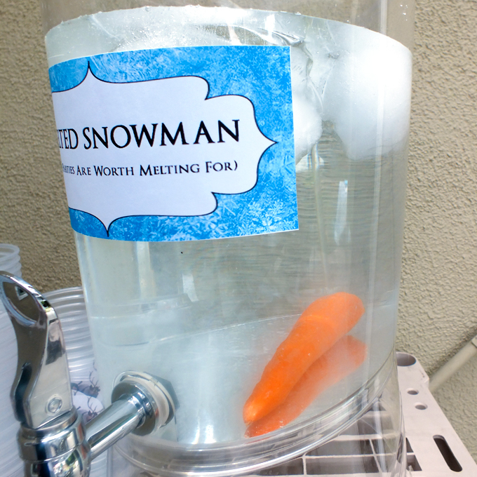 Frozen Melted Snowman Water Station Two Sisters